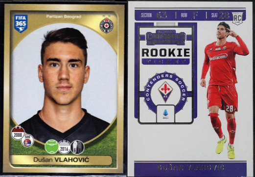 Dusan Vlahovic Rookie Cards and Sticker - Soccer Cards HQ