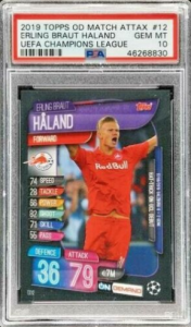 Erling Haaland Rookie Card - Match Attax OD12 vs Topps Now #11 - Soccer ...