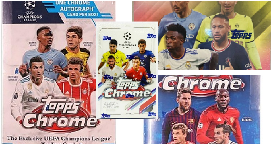 Topps Chrome UEFA Champions League Print Runs Through The Years ...