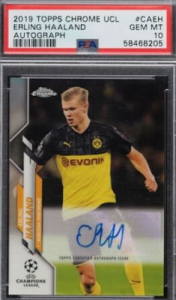Erling Haaland Rookie Autograph (Auto) Cards - Soccer Cards HQ