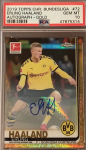 Erling Haaland Rookie Autograph (Auto) Cards - Soccer Cards HQ