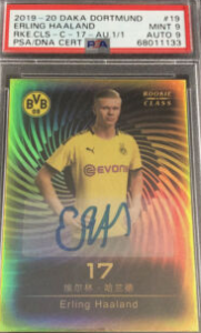 Erling Haaland Rookie Autograph (Auto) Cards - Soccer Cards HQ
