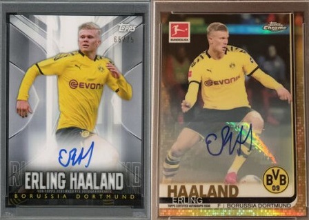 Erling Haaland Rookie Autograph (Auto) Cards - Soccer Cards HQ